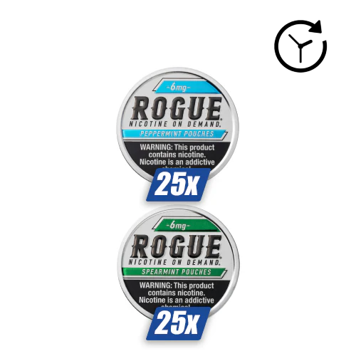 Rogue Peppermint & Spearmint Bundle (50 Cans) — Nic Pouches USA