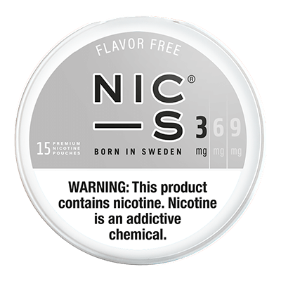 NIC-S Nicotine Pouches - Flavor Free (Unflavored) — Nic Pouches USA