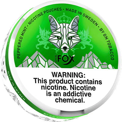 White Fox Nicotine Pouches - Peppered Mint — Nic Pouches USA