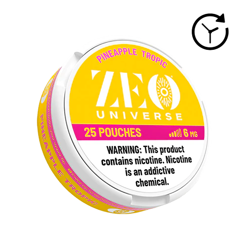 ZEO Nicotine Pouches - Pineapple Tropic — Nic Pouches USA